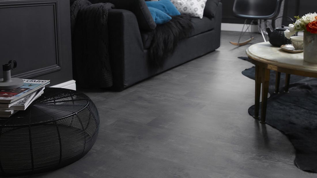 Tarkett LVT iD CL U70 CL Vintage Zinc Black Tile